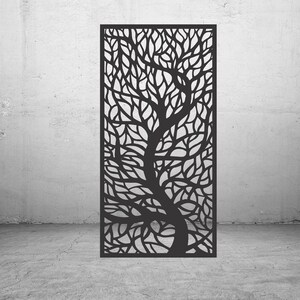 Privacy Panel, Decorative Panel, Privacy Screen, Yard Art, Tree Panel ...
