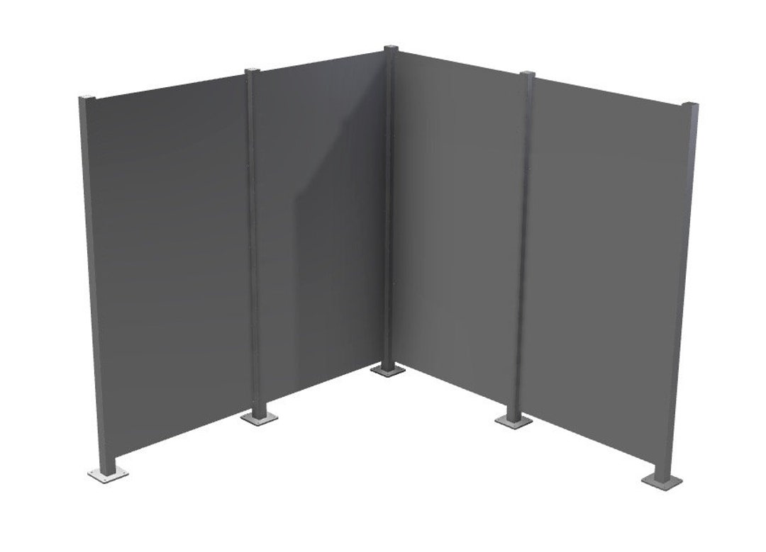 3x3 Posts With Mounting Brackets & Base Plate for Decorative Privacy ...