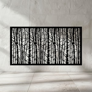 Birch Privacy Screen - Etsy