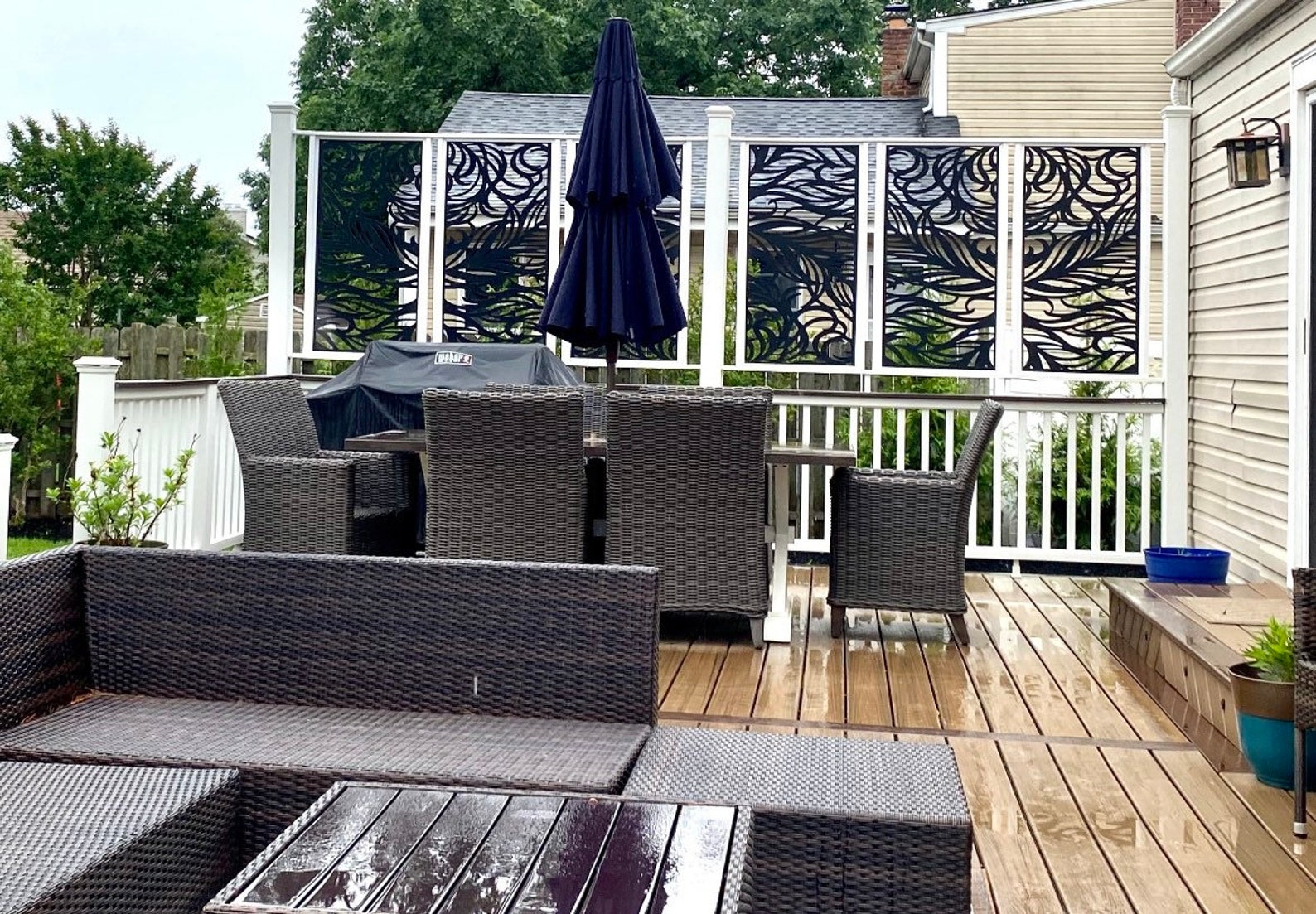 Privacy Panel Metal Privacy Screen Decorative Privacy Panel - Etsy