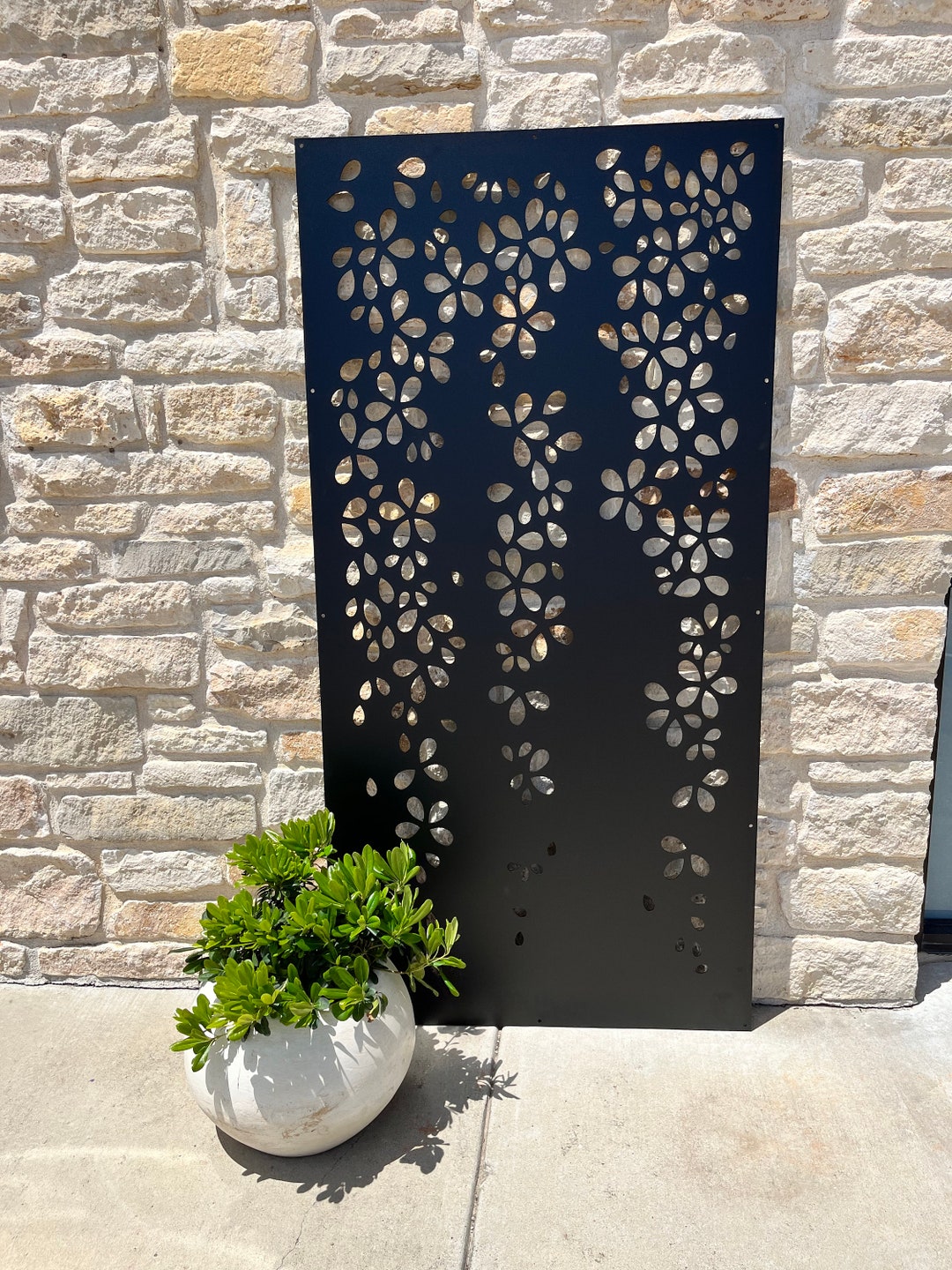 Privacy Panel, Decorative Panel, Privacy Screen, Yard Art, Garden Decor ...