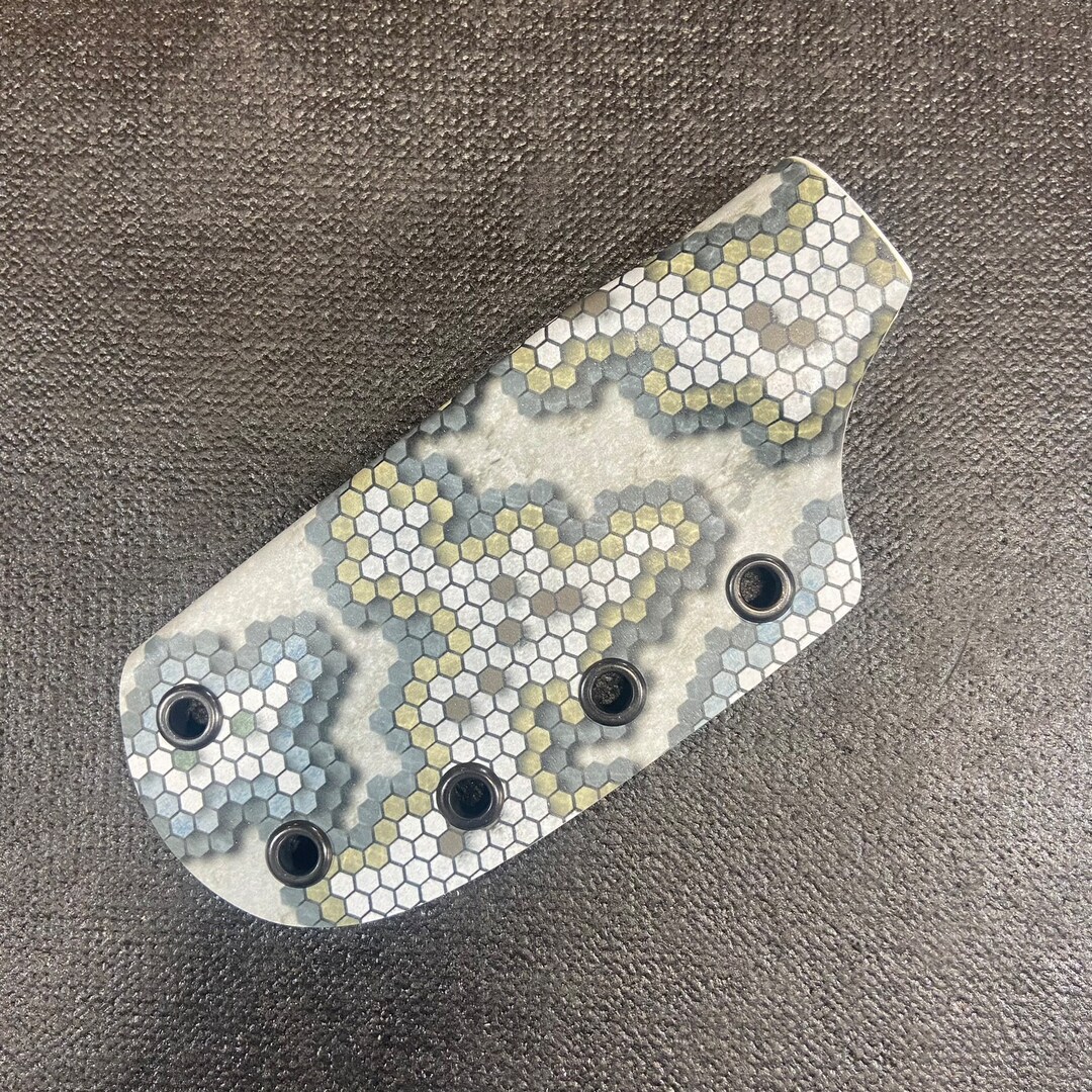 Hex Pattern Kydex Sheath for Spyderco Mule Team With Hazy Design Studio ...