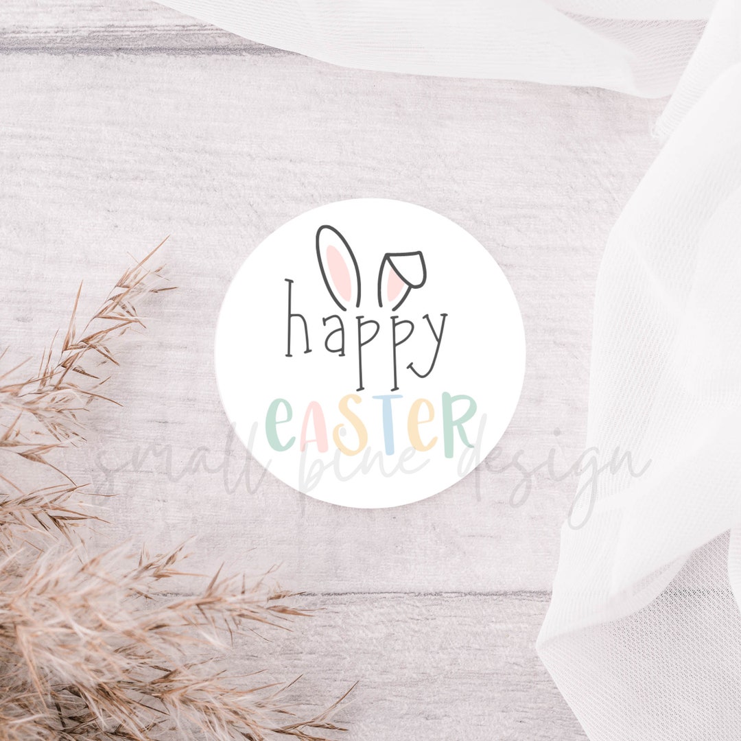 Happy Easter Neutral Printable Tags and Cupcake Toppers - Etsy