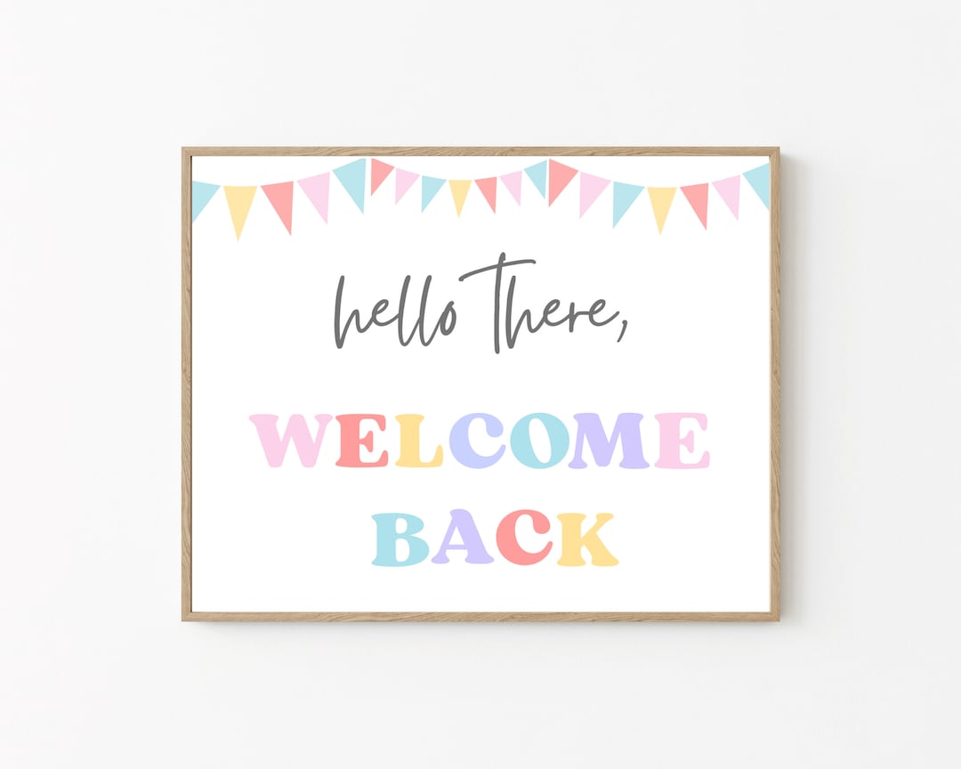 Welcome Back Instant Download Printable School / Teacher Signs 8x10 ...