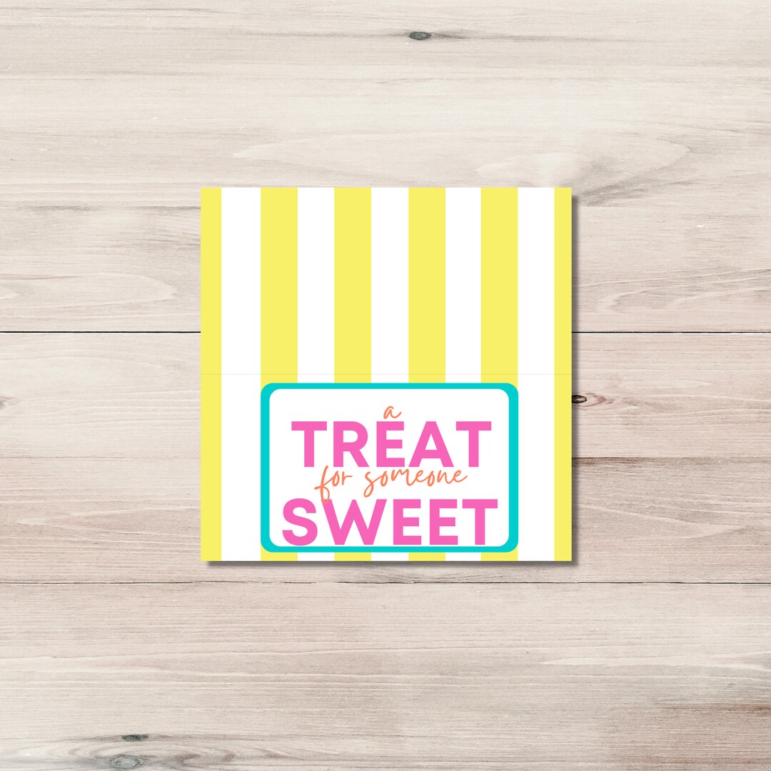 A Treat for Someone Sweet Treat Bag Topper Cookie Bag Topper - Etsy