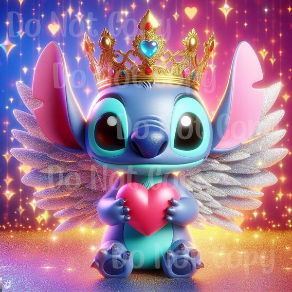 Stitch Holding Heart - Etsy