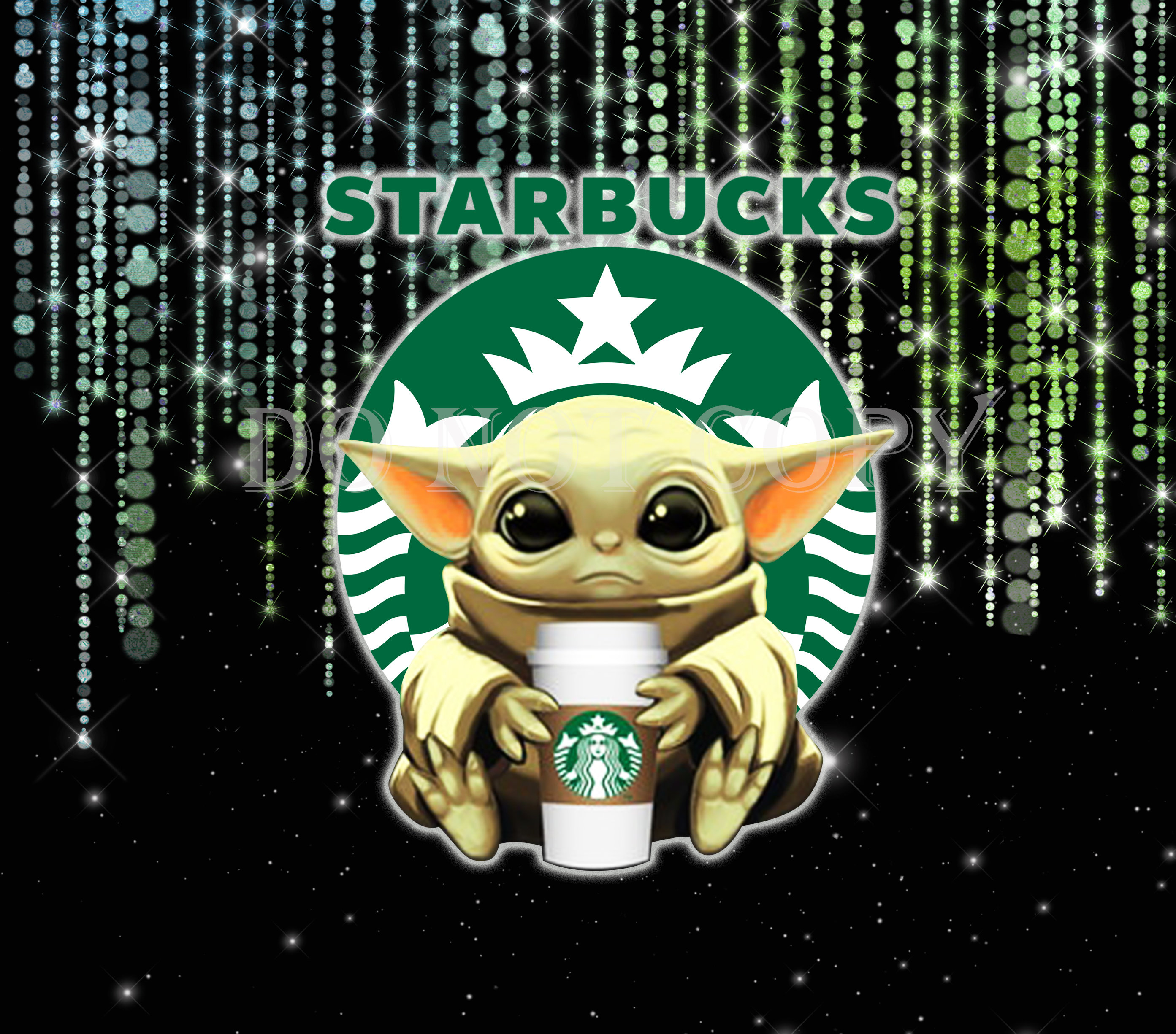 Starbucks Yoda Png Baby Yoda Png Donuts Png Coffee Png - Etsy