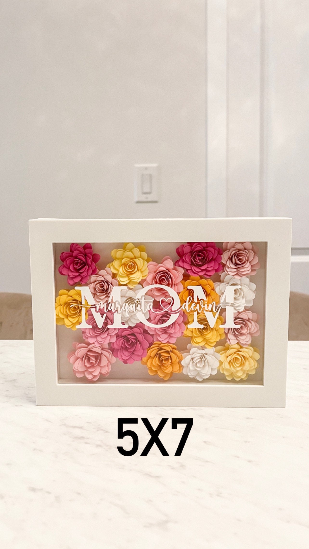 Floral Shadow Box Perfect Gift for Mom - Etsy