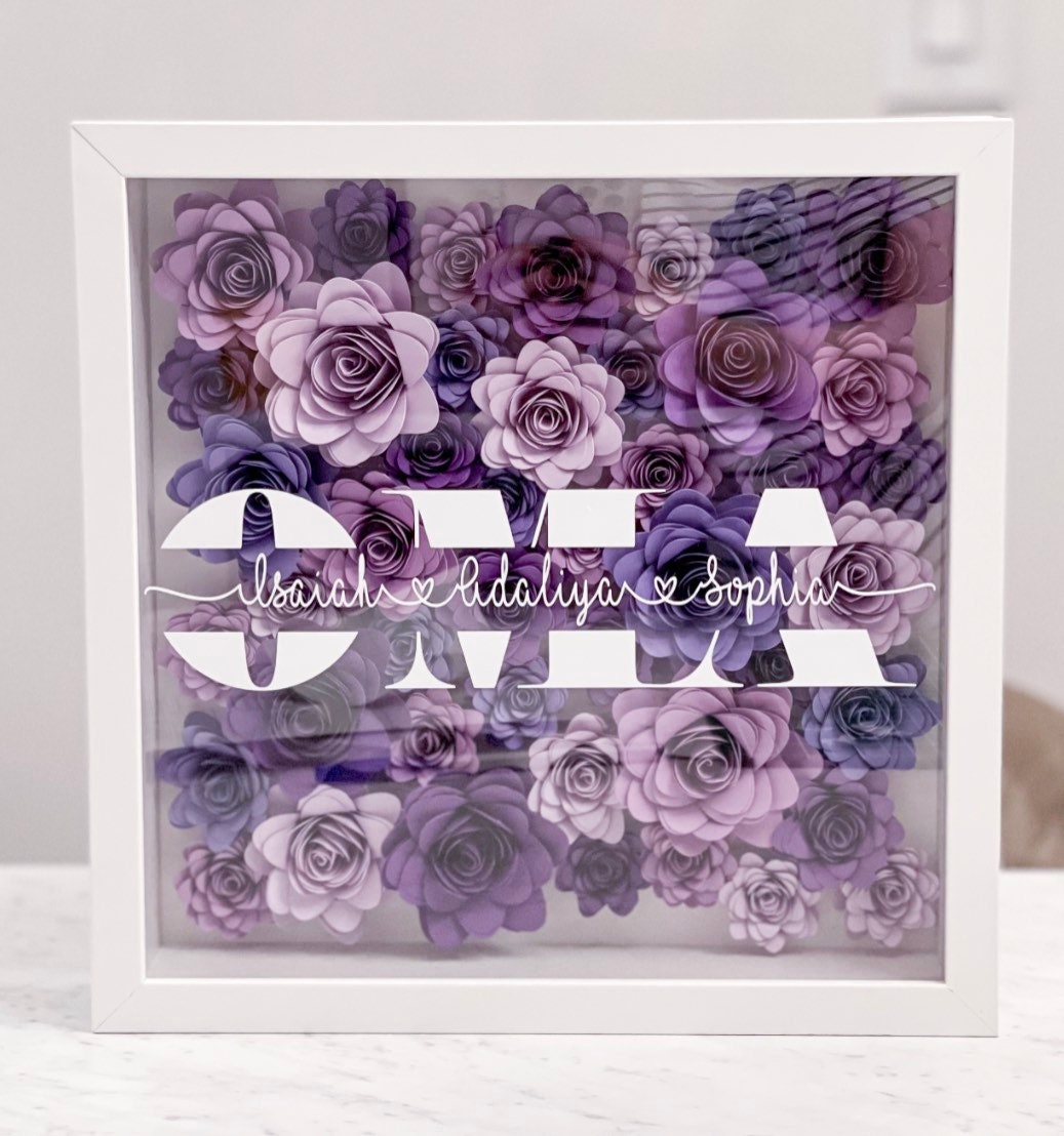 Floral Shadow Box Perfect Gift for Mom - Etsy