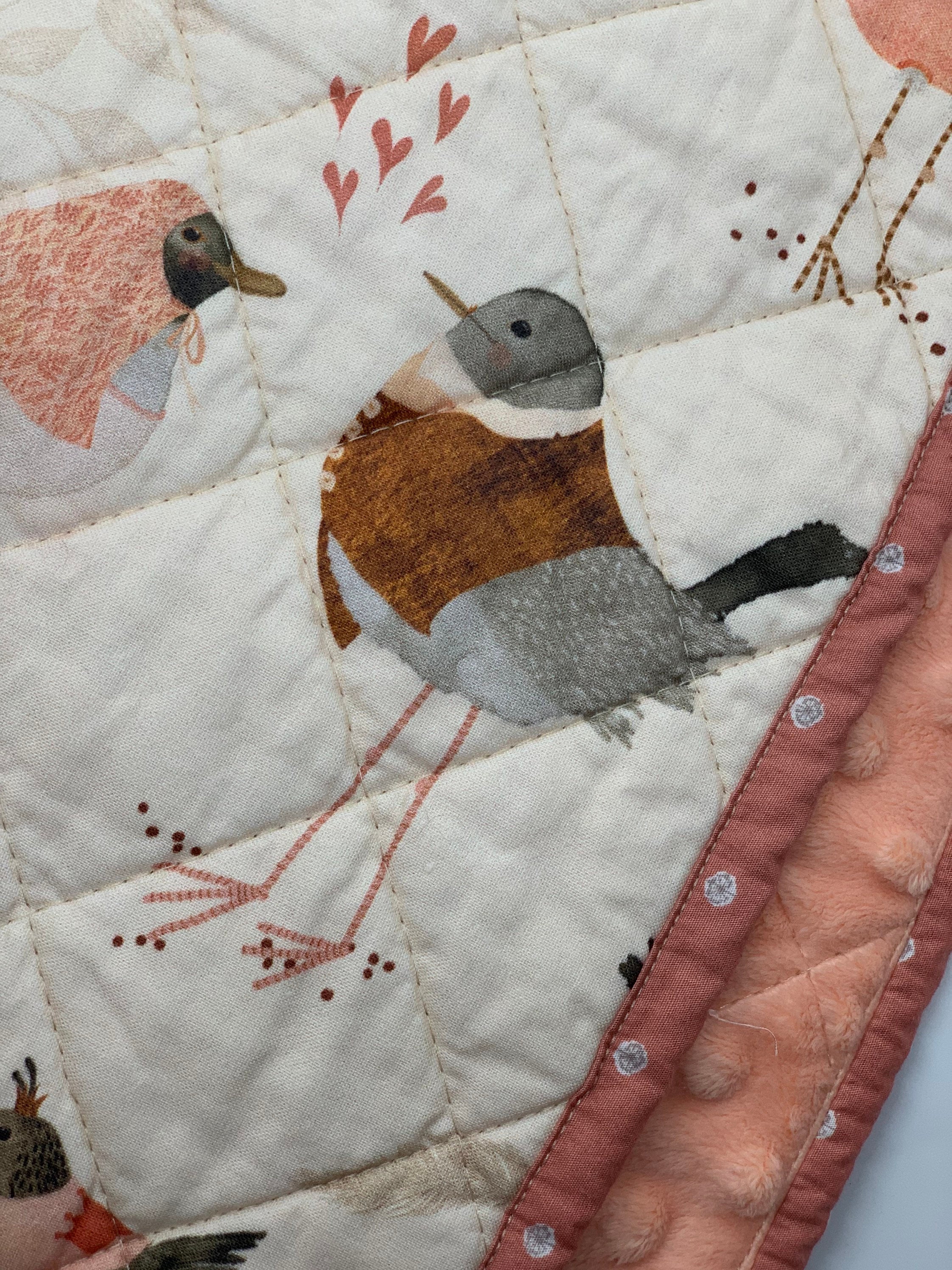 Bird Aviary Wholecloth Babys Quilt - Etsy