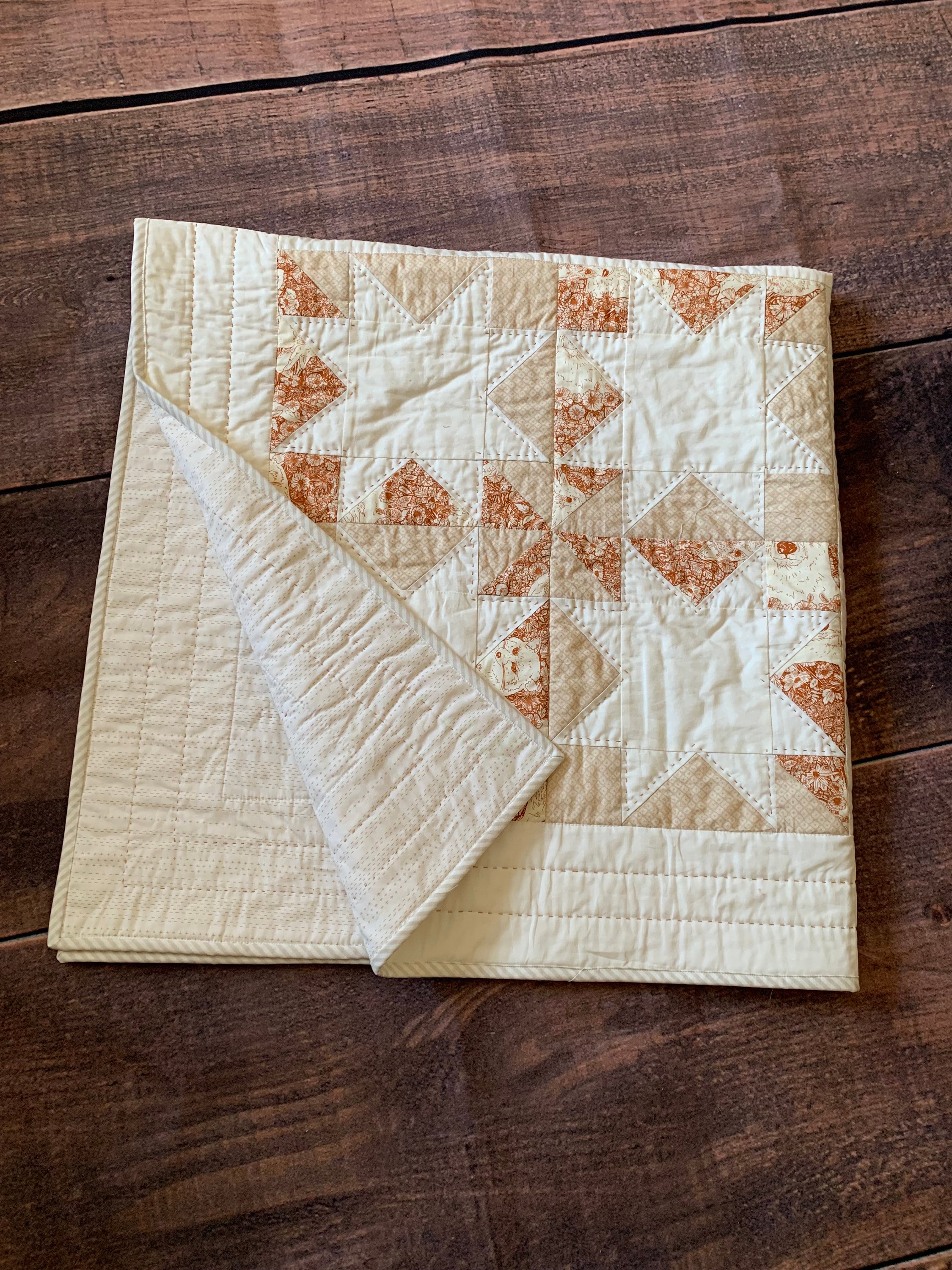 Handmade Quilted Throw Neutral Tones - Etsy Australia