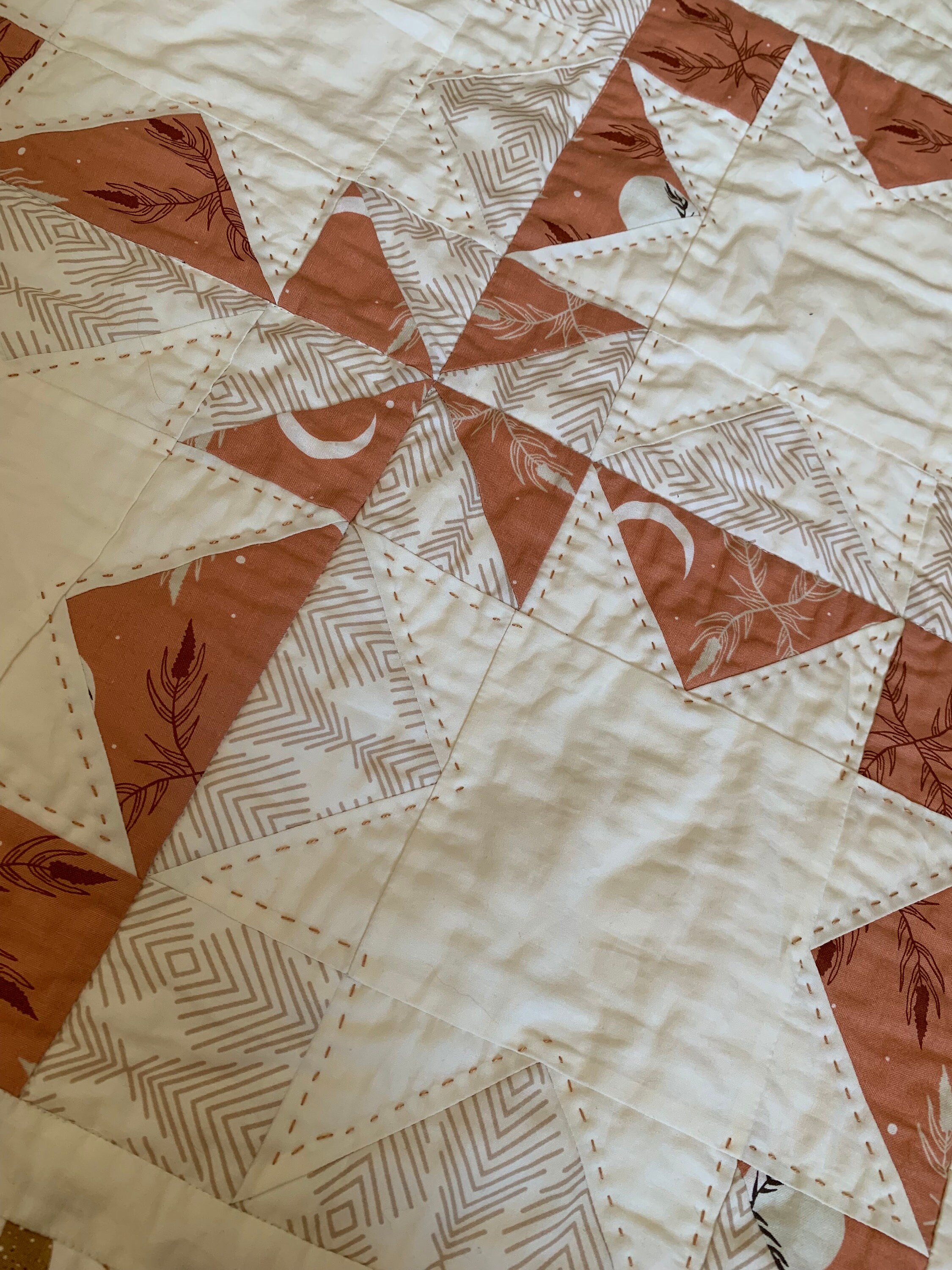 Handmade Quilted Throw Neutral Tones - Etsy Australia