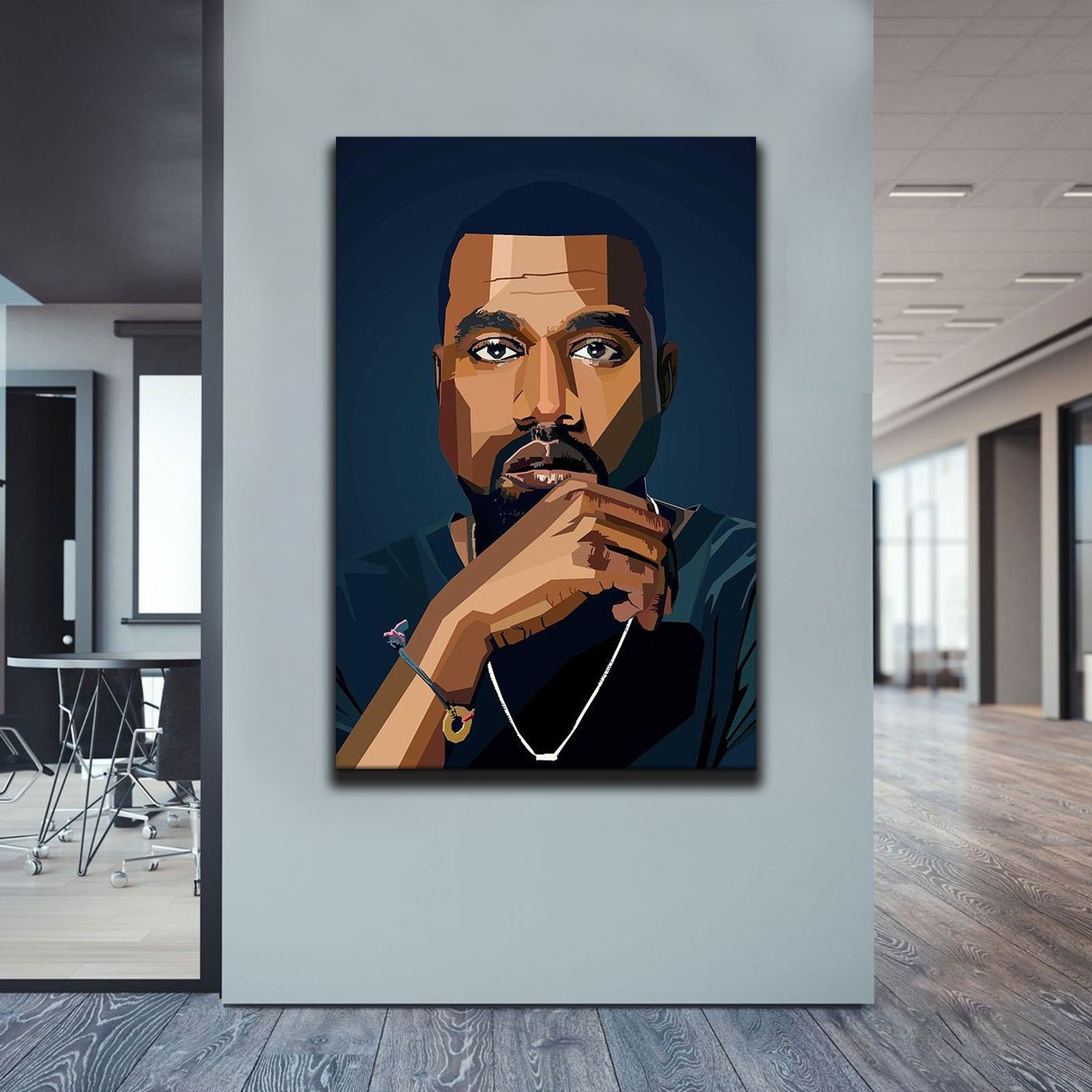 Kanye West Time Magazine Wall Decor Kanye Canvas Hip Hop | Etsy