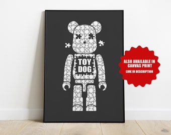 Bear Brick Poster - Etsy