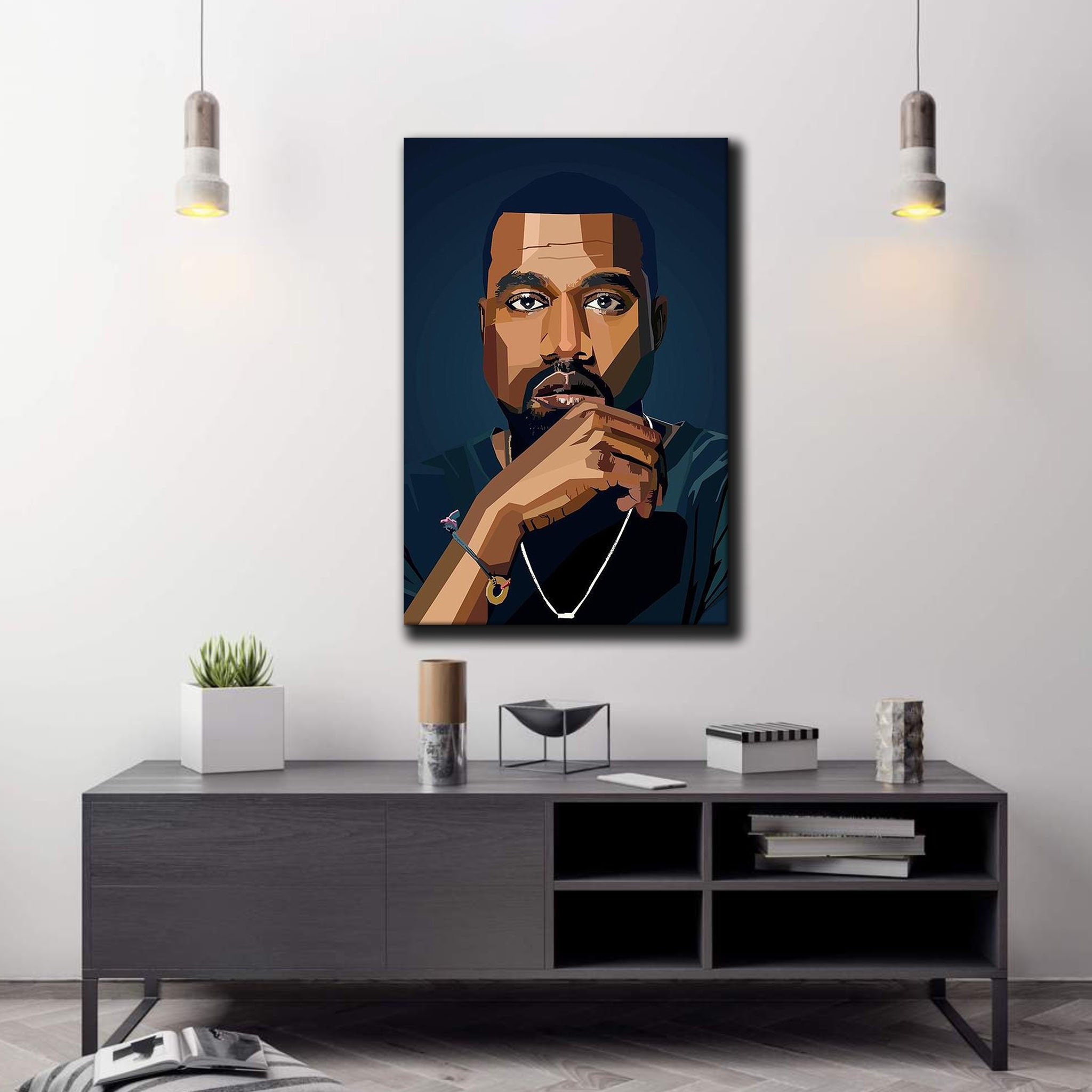 Kanye West Time Magazine Wall Decor Kanye Canvas Hip Hop | Etsy