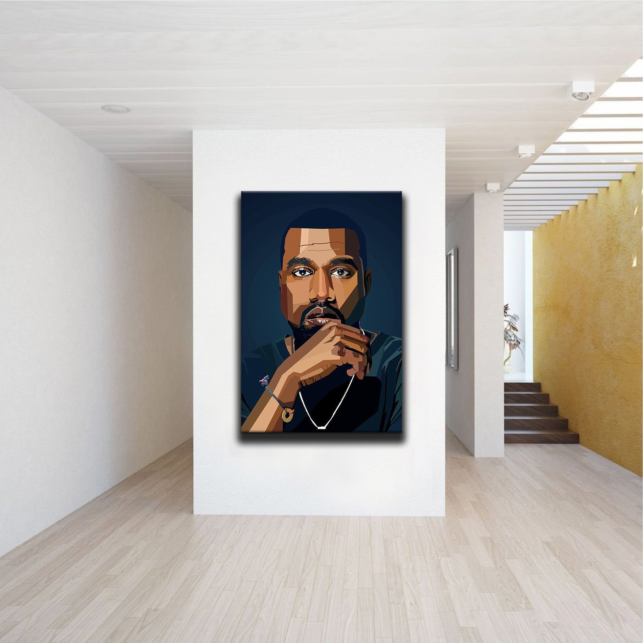 Kanye West Time Magazine Wall Decor Kanye Canvas Hip Hop | Etsy