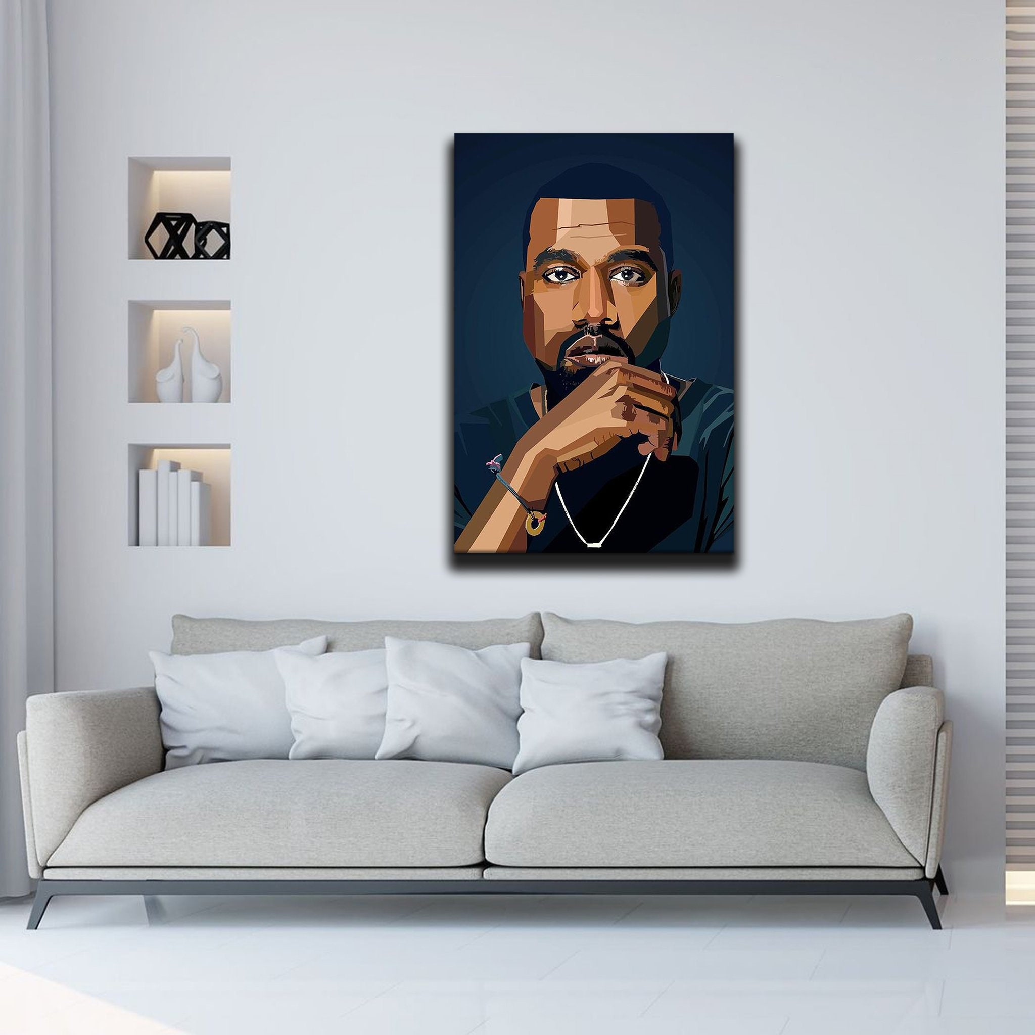 Kanye West Time Magazine Wall Decor Kanye Canvas Hip Hop | Etsy