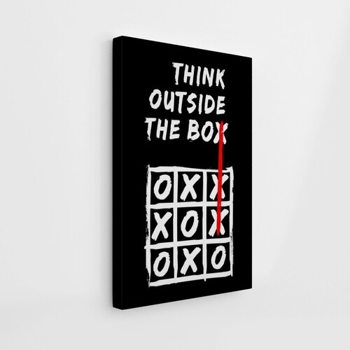 Think Outside the Box Creative Wall Poster Home Office Art - Etsy