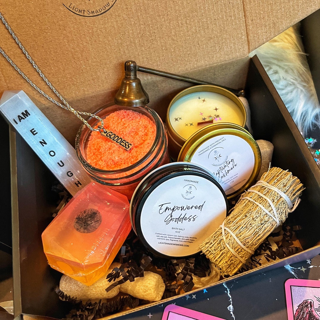 Empowered Goddess Self Care Box, Witchy Halloween Gift, Ritual Box W ...