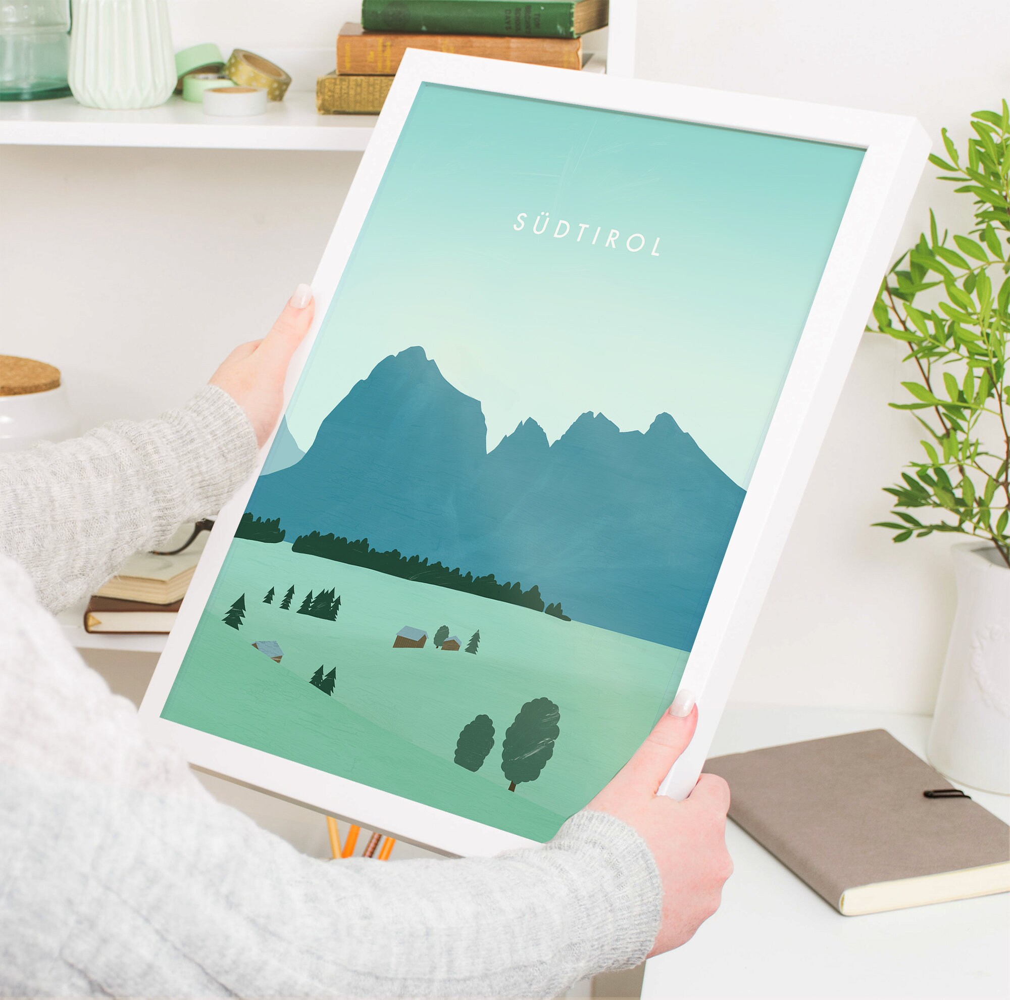 South Tirol Print, Mountain Poster, Landscape Poster, Dolomites Posters ...