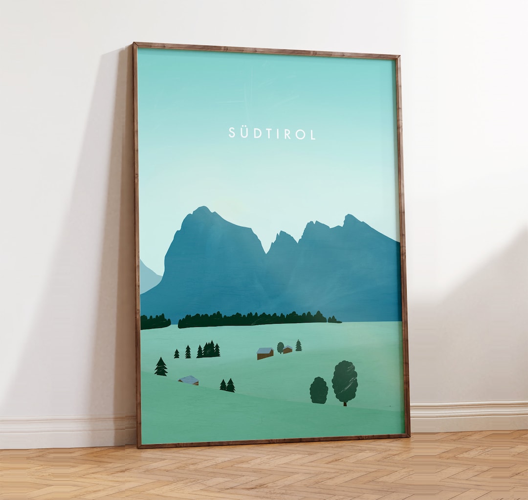 South Tirol Print, Mountain Poster, Landscape Poster, Dolomites Posters ...