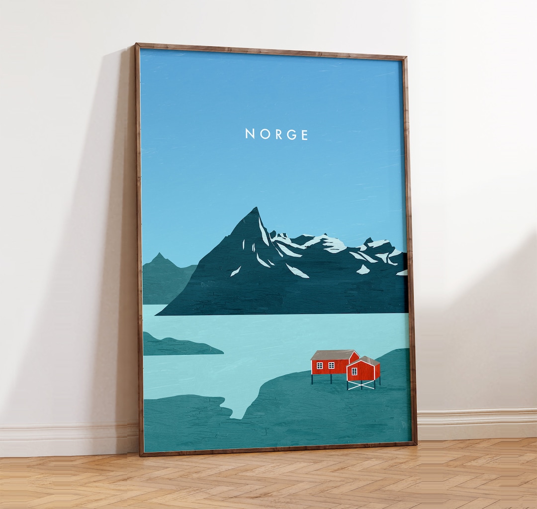 Norway Poster, Landscape Print Norway, Scandinavian Decor - Etsy