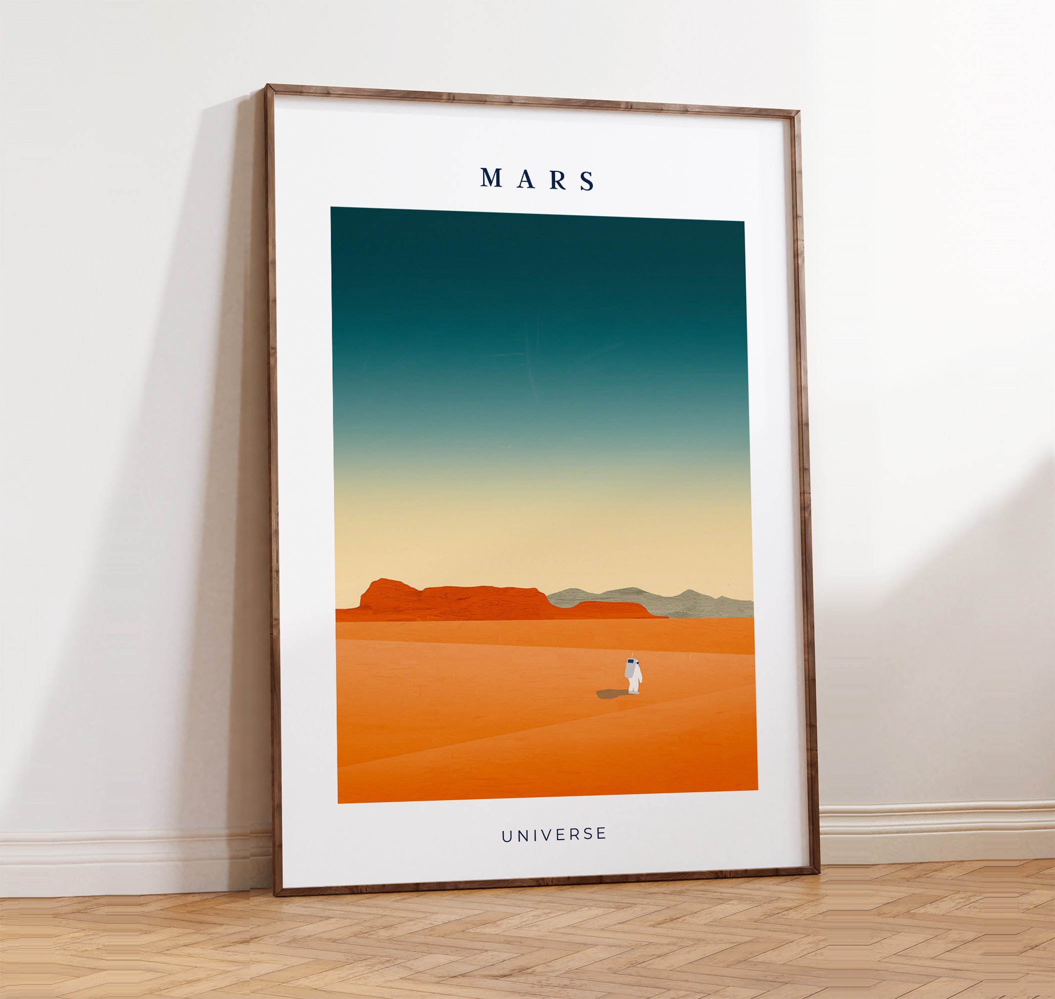 Mars Poster, Space Poster, Astronaut Poster, Universe Print, Space Art ...