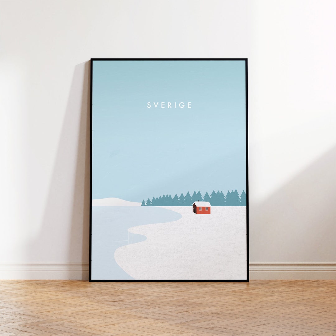 Sweden Poster, Scandinavia Print - Etsy