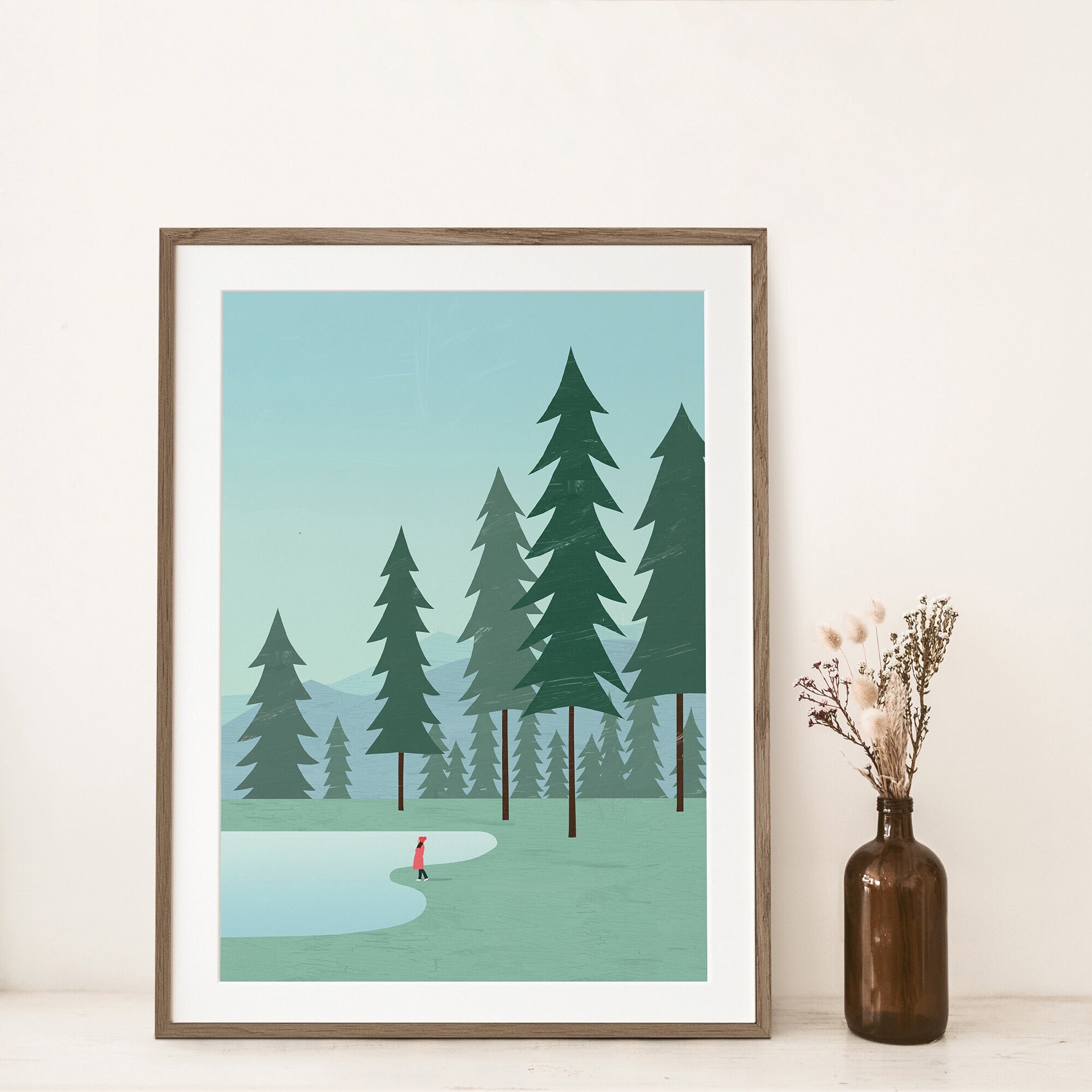 Forest Picture, Forest Landscape Poster, Nature Wall Decoration - Etsy
