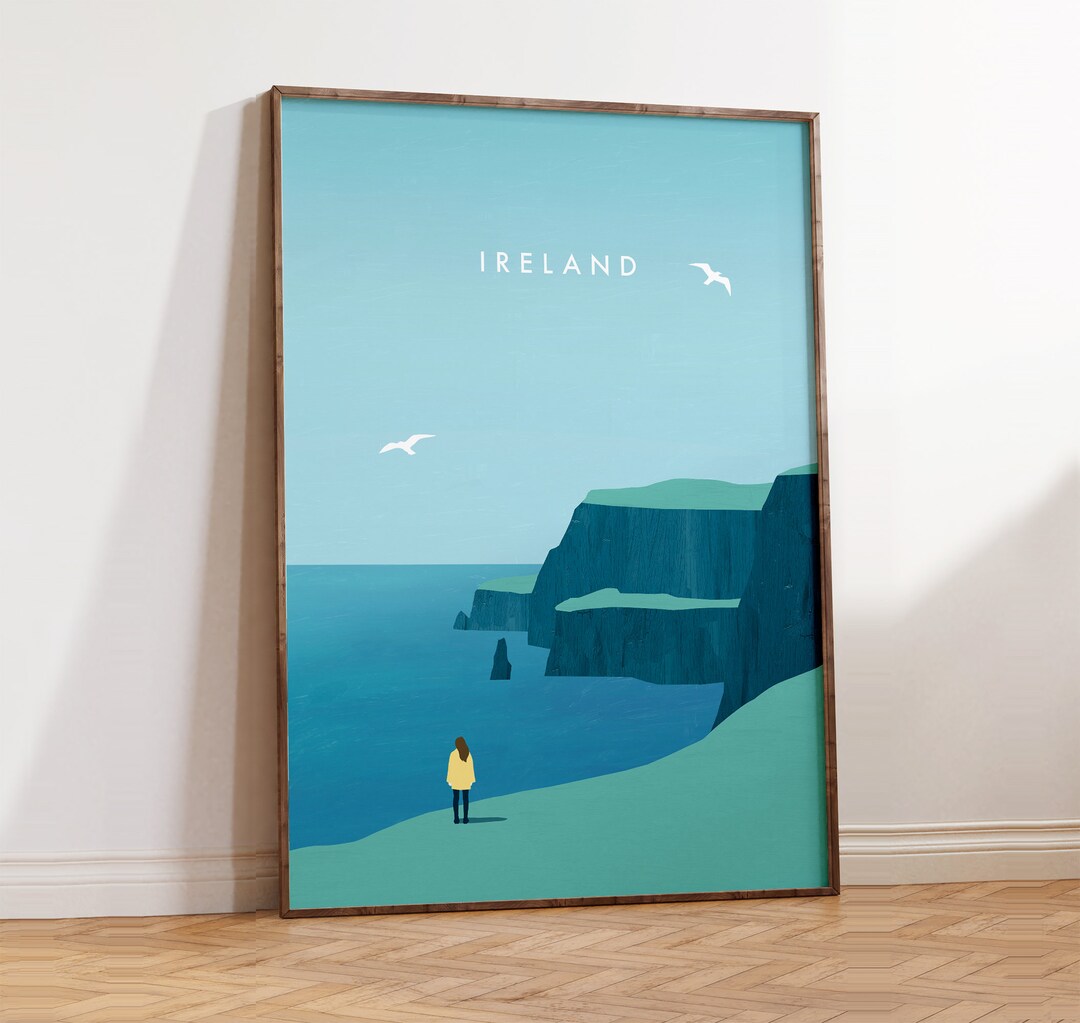 Ireland Poster, Ireland Print, Maritim Wall Art, Beach Poster ...