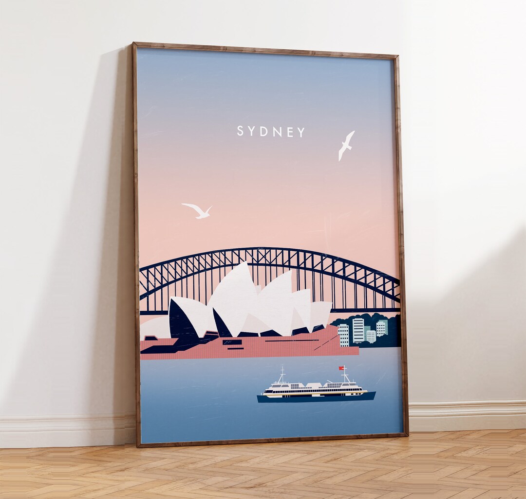 Sydney Poster, Australia Poster, Sydney Print, Travel Poster ...