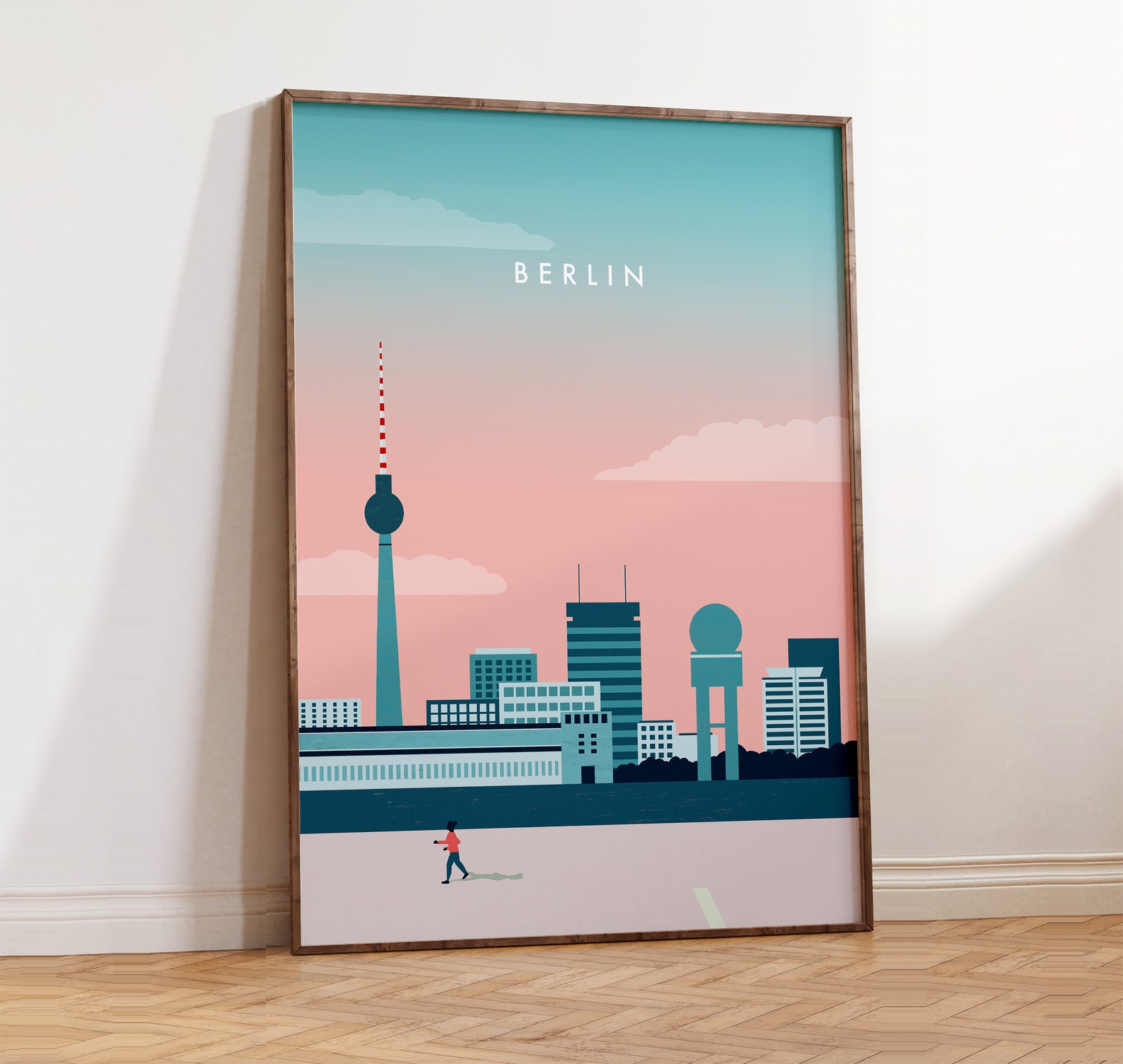 Berlin City Poster, Berlin Print, Berlin Skyline Kunstdruck - Etsy