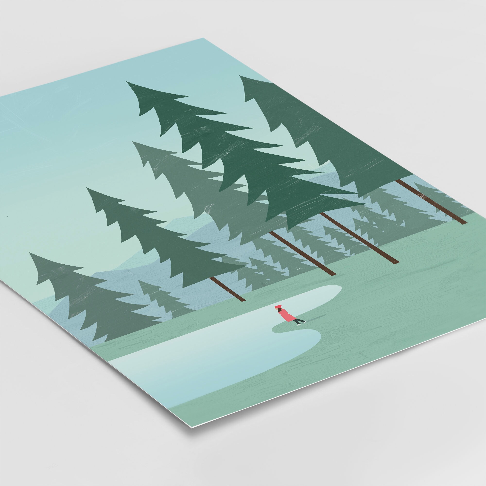 Waldbild, Wald Landschaft Poster, Natur Wanddeko - Etsy.de