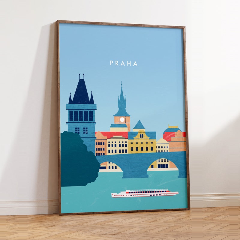 Prague Poster - Etsy