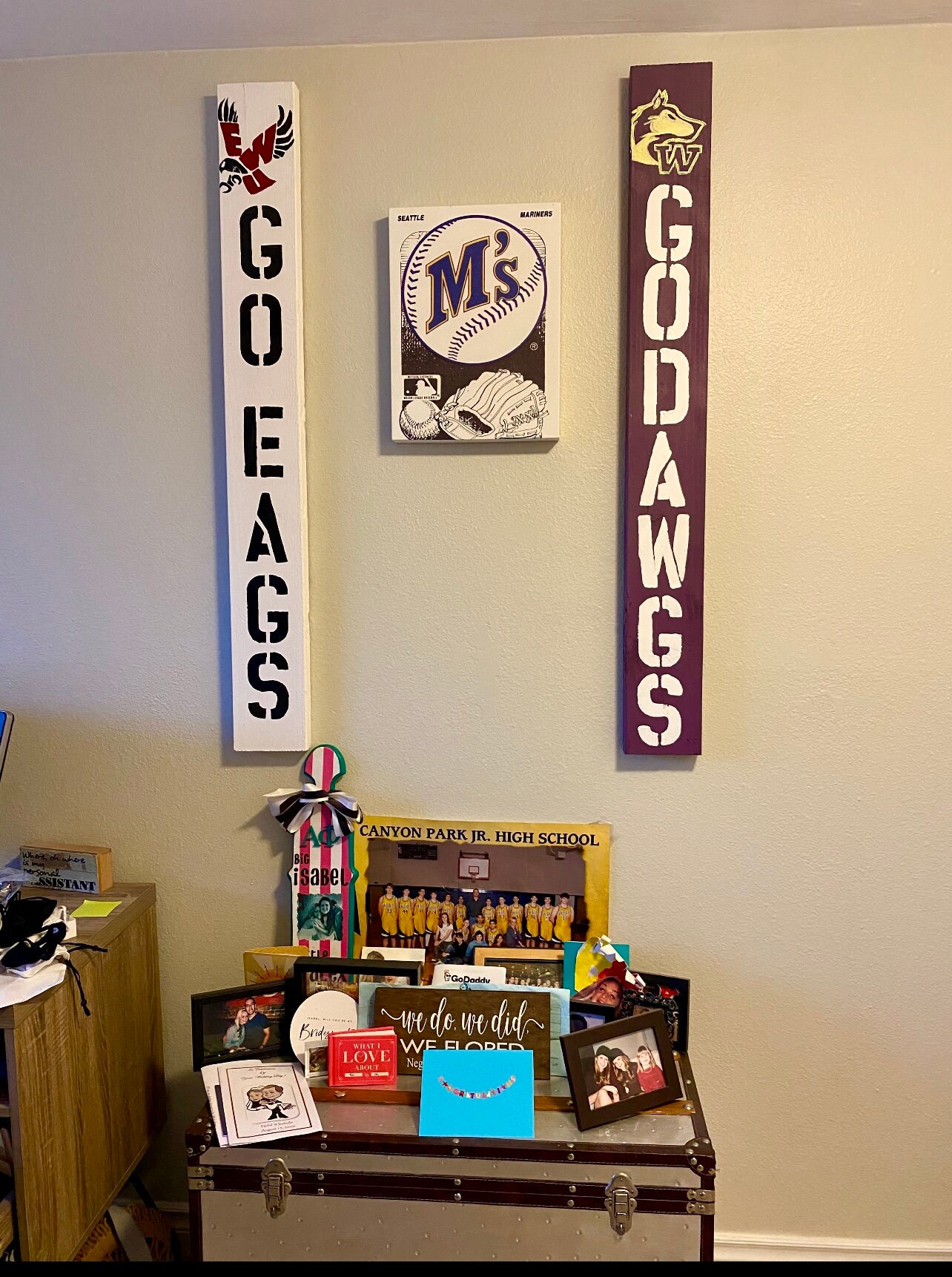 WSU/EWU/UW & More College Logo Custom Wood Signs | Etsy