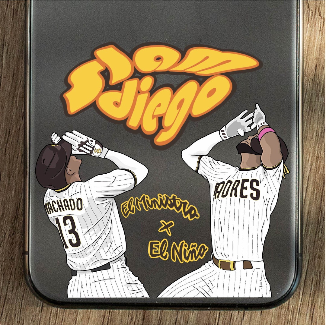 3, 3" STICKERS of Manny Machado and Fernando Tatis Jr Celebrate After a ...