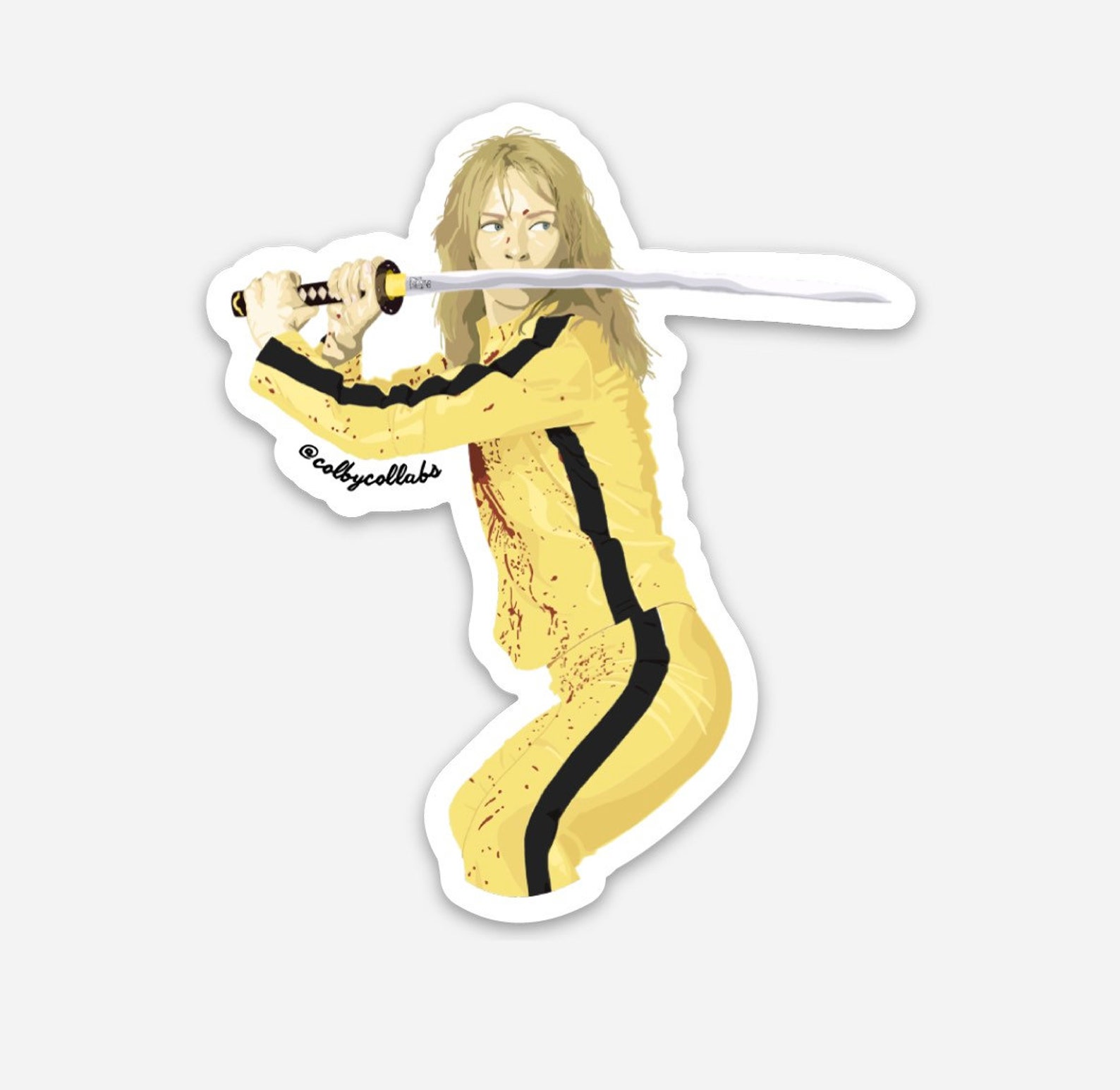 Beatrix Kiddo VINYL STICKER in Kill Bill Vol 1 directed by | Etsy