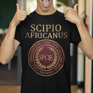 Scipio Africanus Ancient Battles - SPQR Symbol T-shirt - Etsy
