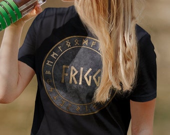 Frigg Frigga Aesir Goddess Rune Norse Viking T-shirt BL - Etsy