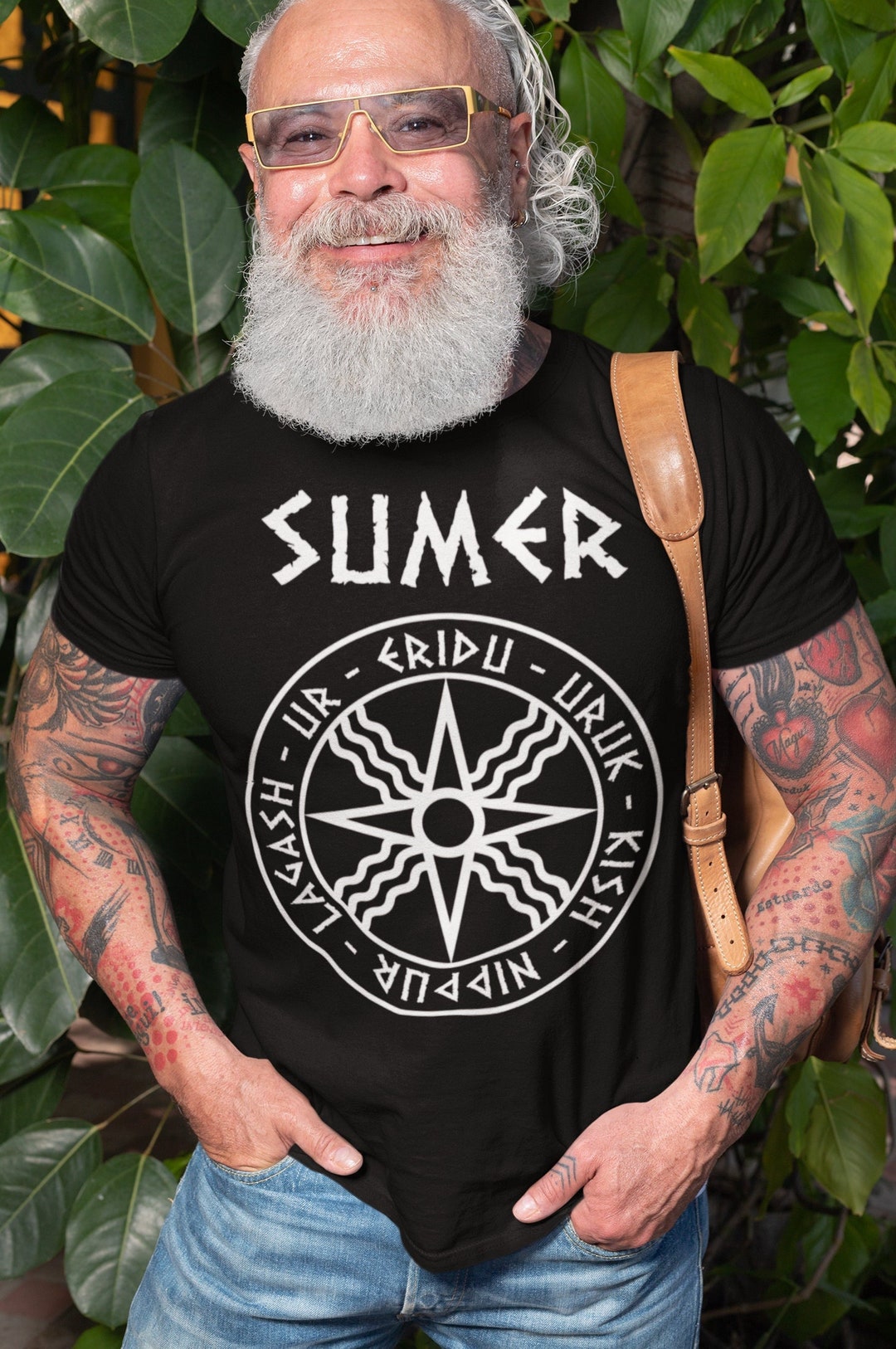 Sumer Ancient Mesopotamian Cities - Sumerian God Utu Symbol T-shirt - Etsy