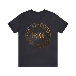 Frigg Norse Goddess With Viking Runes T-shirt - Etsy