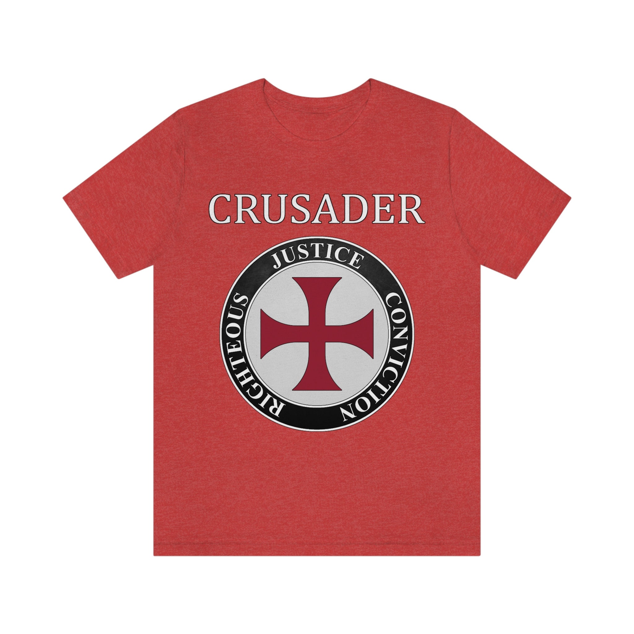 Crusader Symbol - Medieval Knight Shield Virtues T-shirt - Etsy