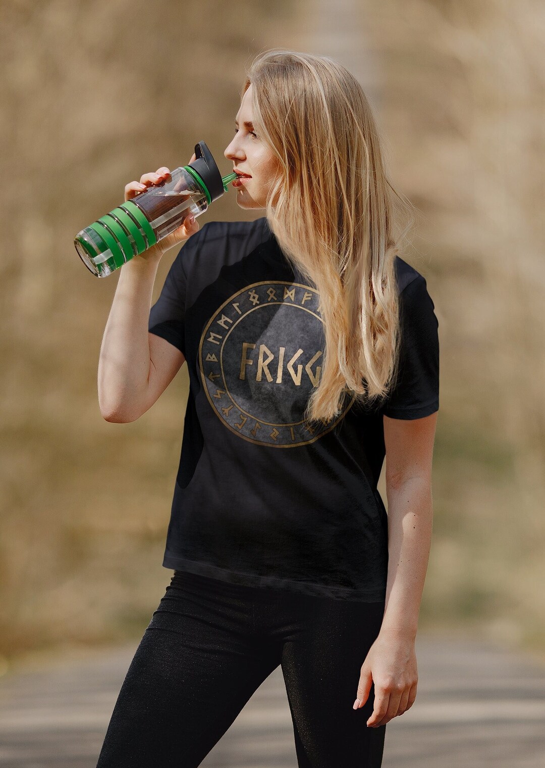 Frigg Norse Goddess With Viking Runes T-shirt - Etsy