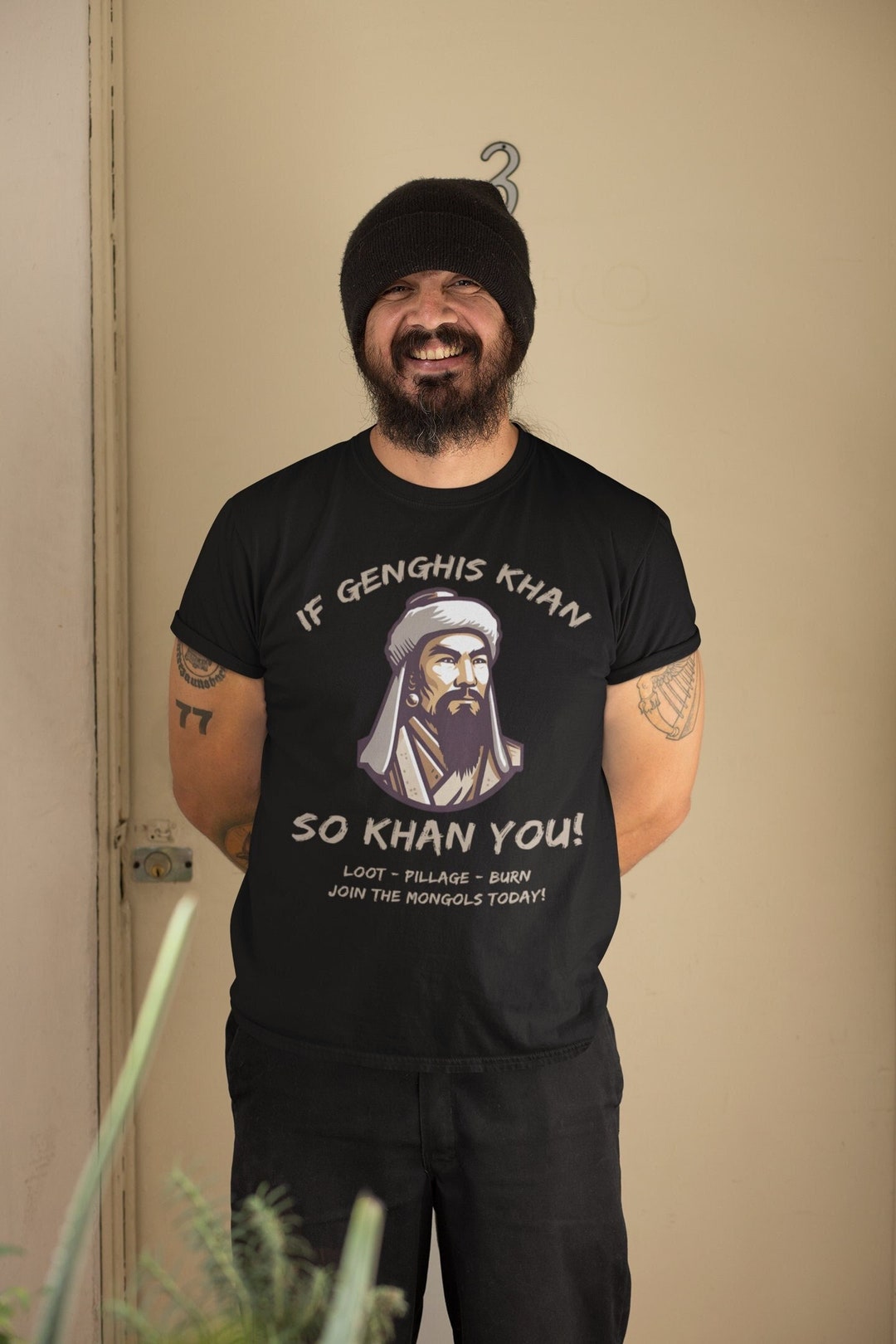 Genghis Khan Funny Quote - Join the Mongols! - Funny History T-shirt - Etsy