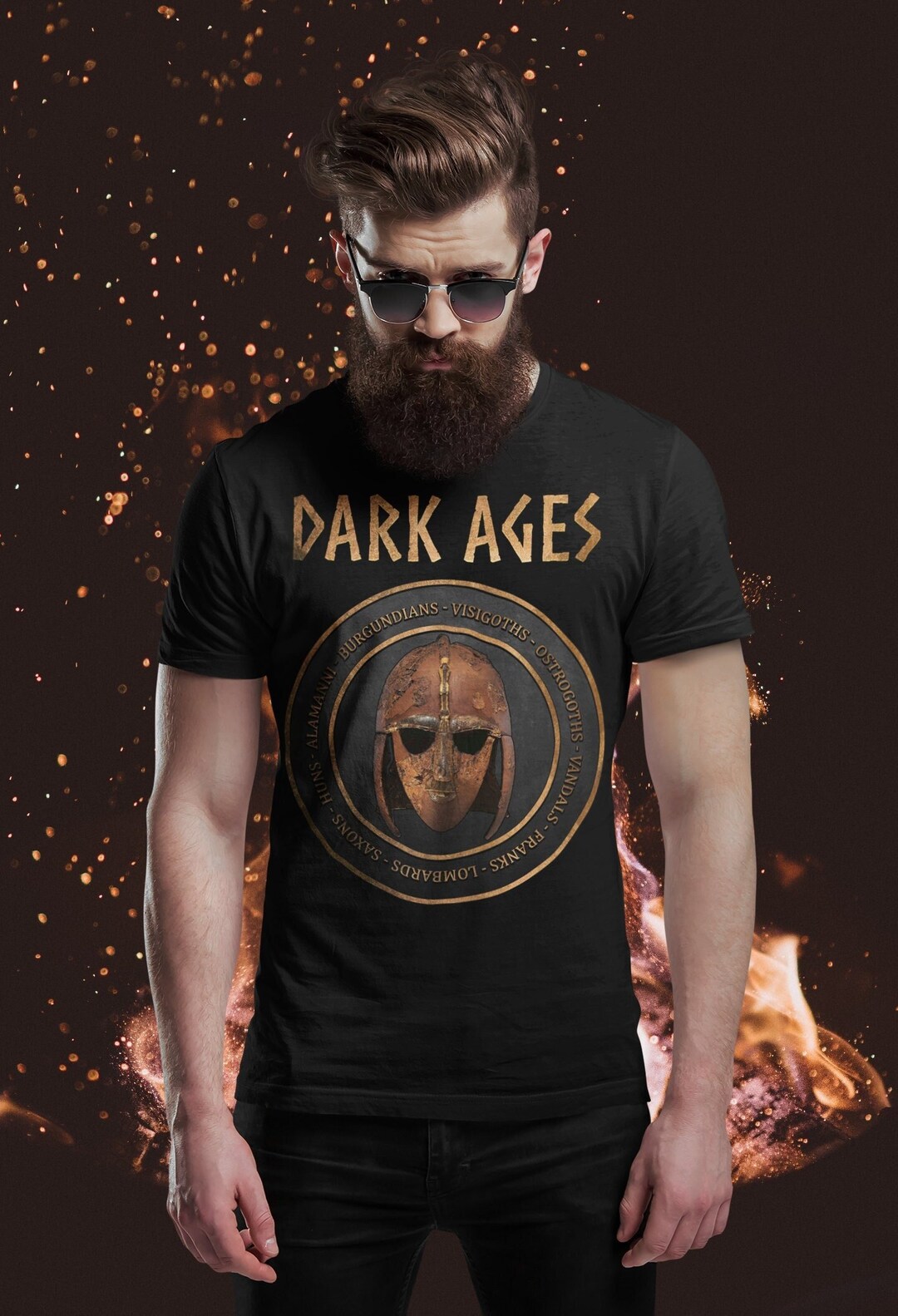 Dark Ages Barbarian Kingdoms and Tribes - Dark Ages History T-shirt - Etsy