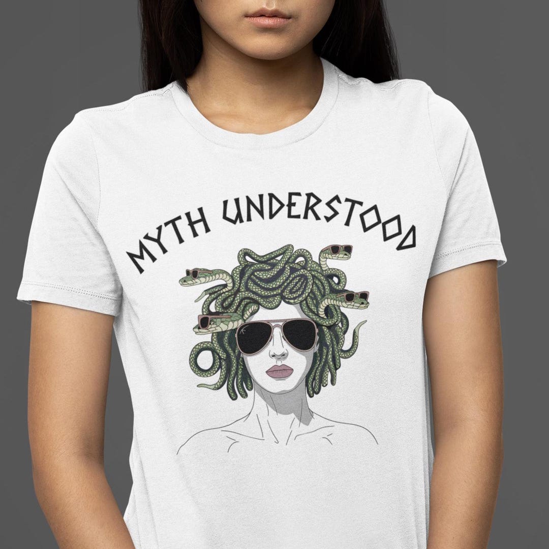 Medusa Myth Understood Pun - Funny Greek Mythology T-shirt - Etsy