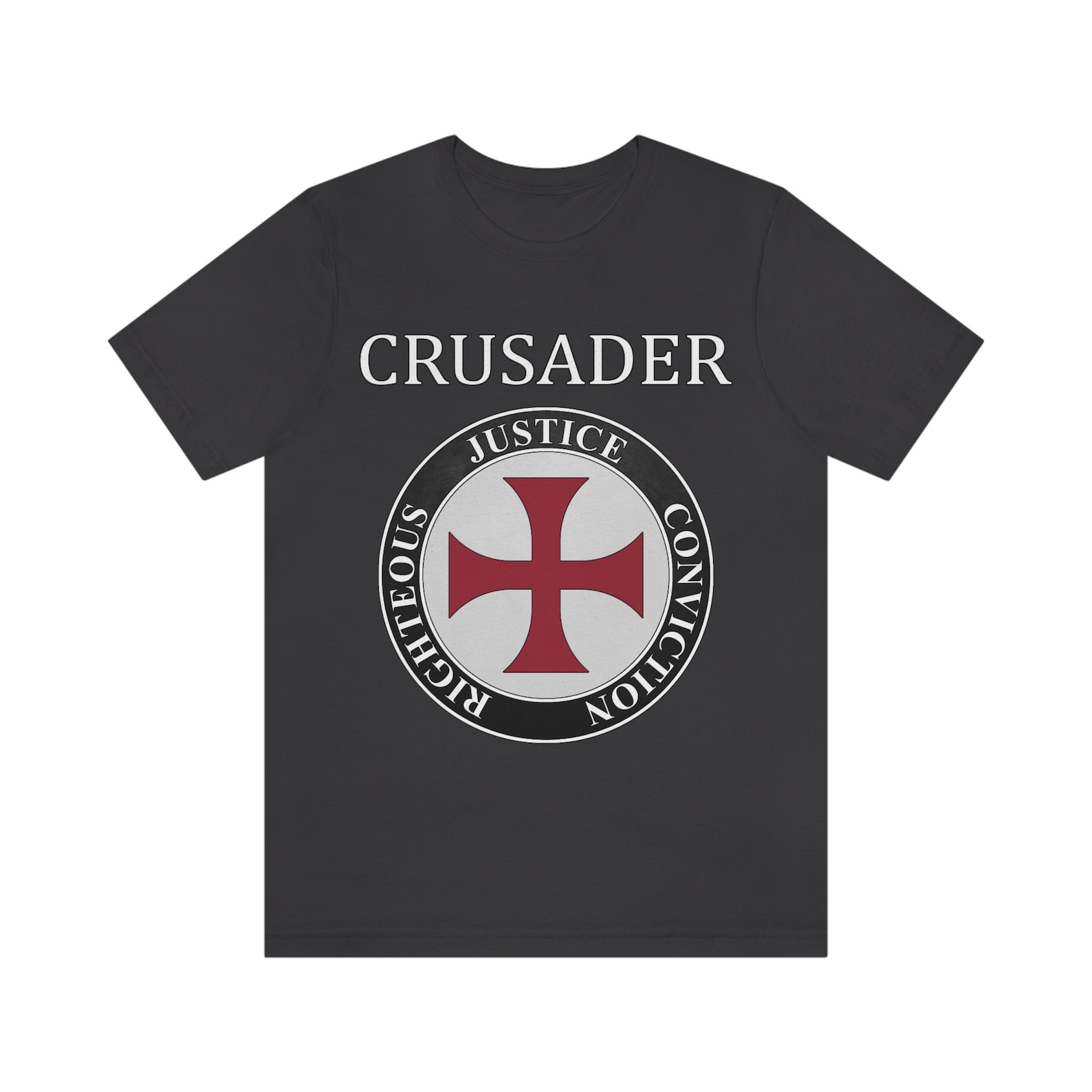 Crusader Symbol - Medieval Knight Shield Virtues T-shirt - Etsy