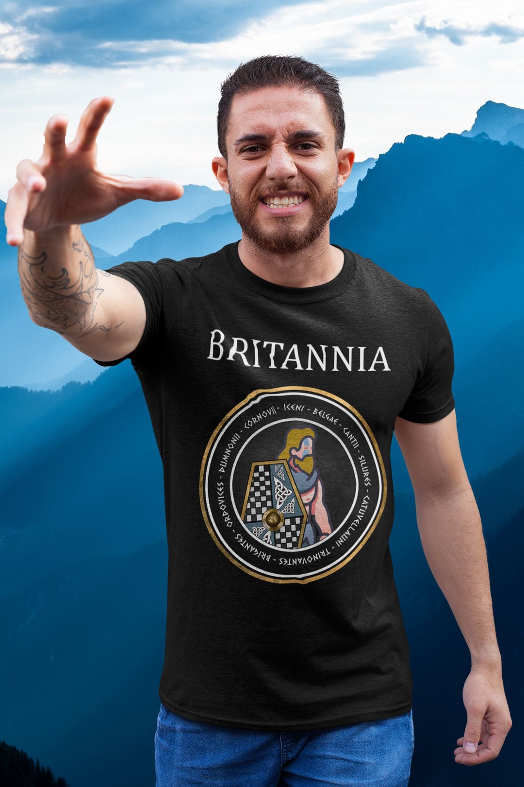 Britannia - Tribes of Ancient Britain - Woad Warrior T-shirt - Etsy