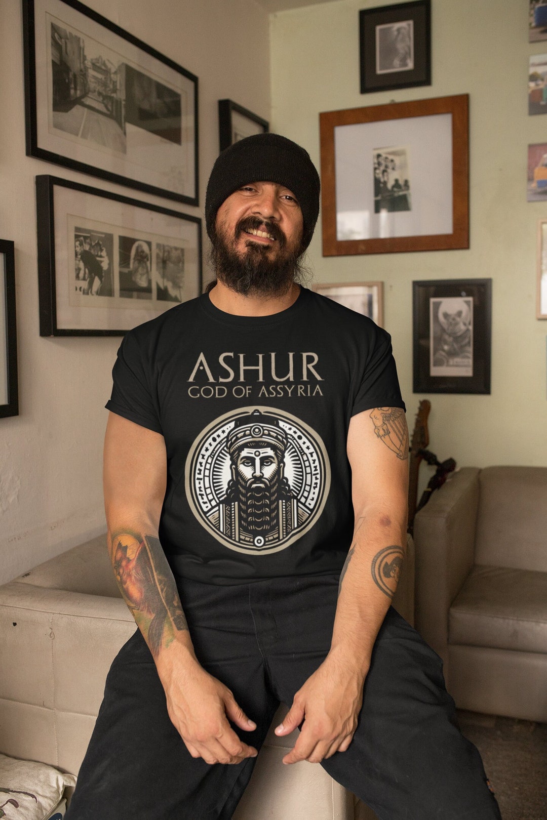 Ashur God of Assyria - Ancient Assyrian Mythology T-shirt - Etsy
