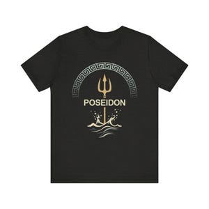 Poseidon Ancient Greek God of the Sea - Trident of Poseidon T-shirt - Etsy